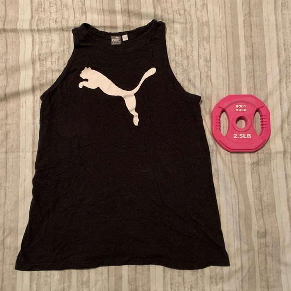 Puma | Tops | Puma Dark Charcoal Medium Tank | Poshmark
